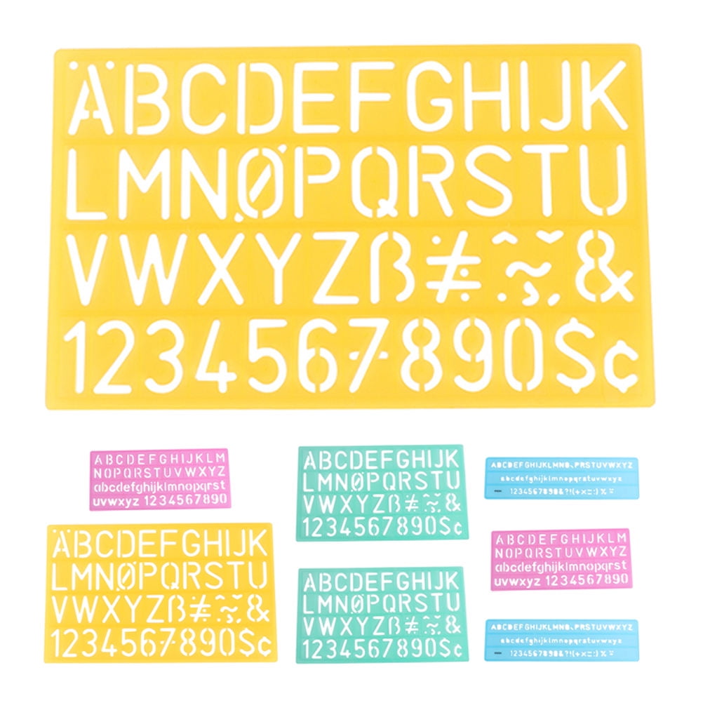 MLINS 2pcs Alphabet Stencils Set Letters And Numbers Alphabet Templates ...
