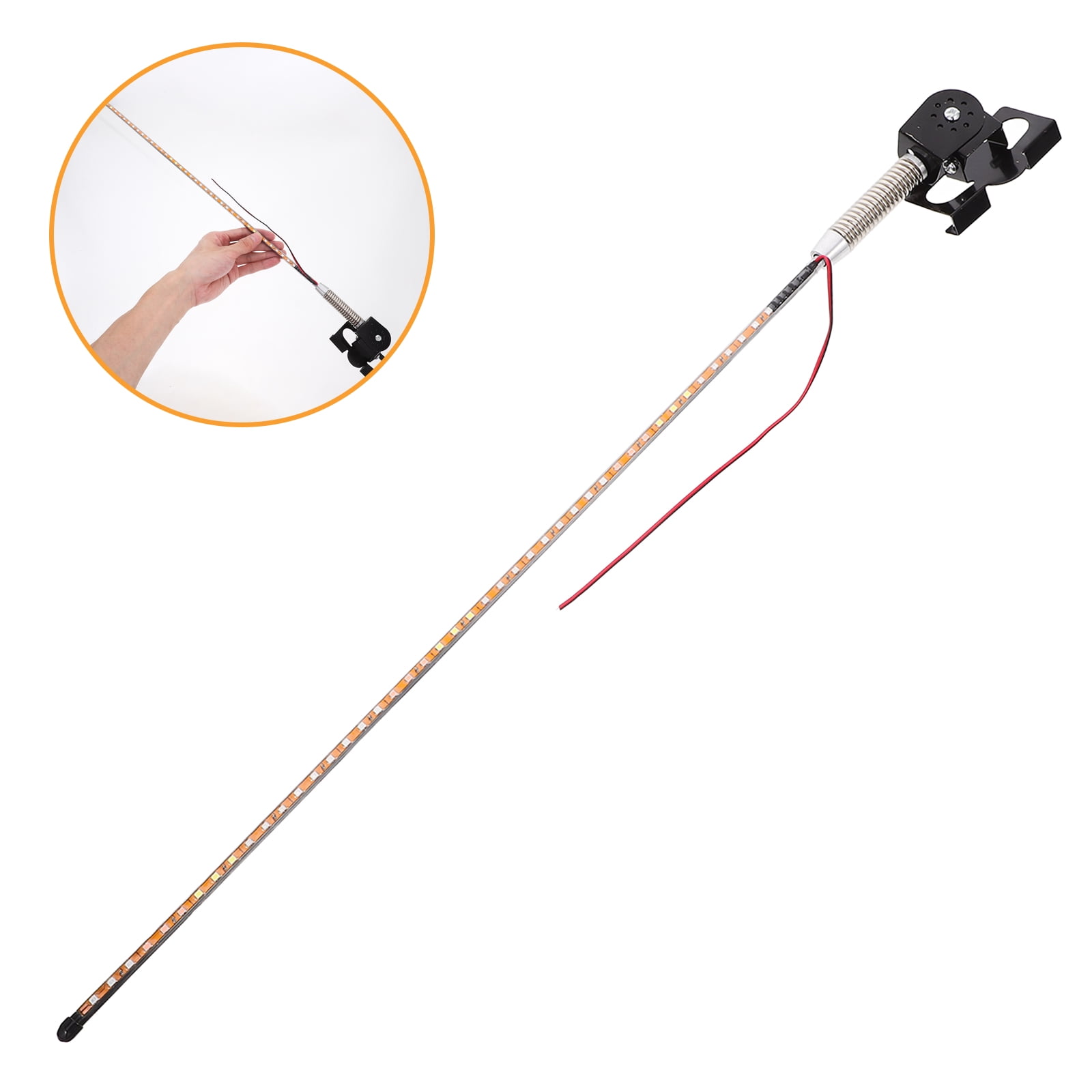 MLINS MLINS 2pcs Antenna Lights 24v Flowing Motorcycle Turn Signal ...