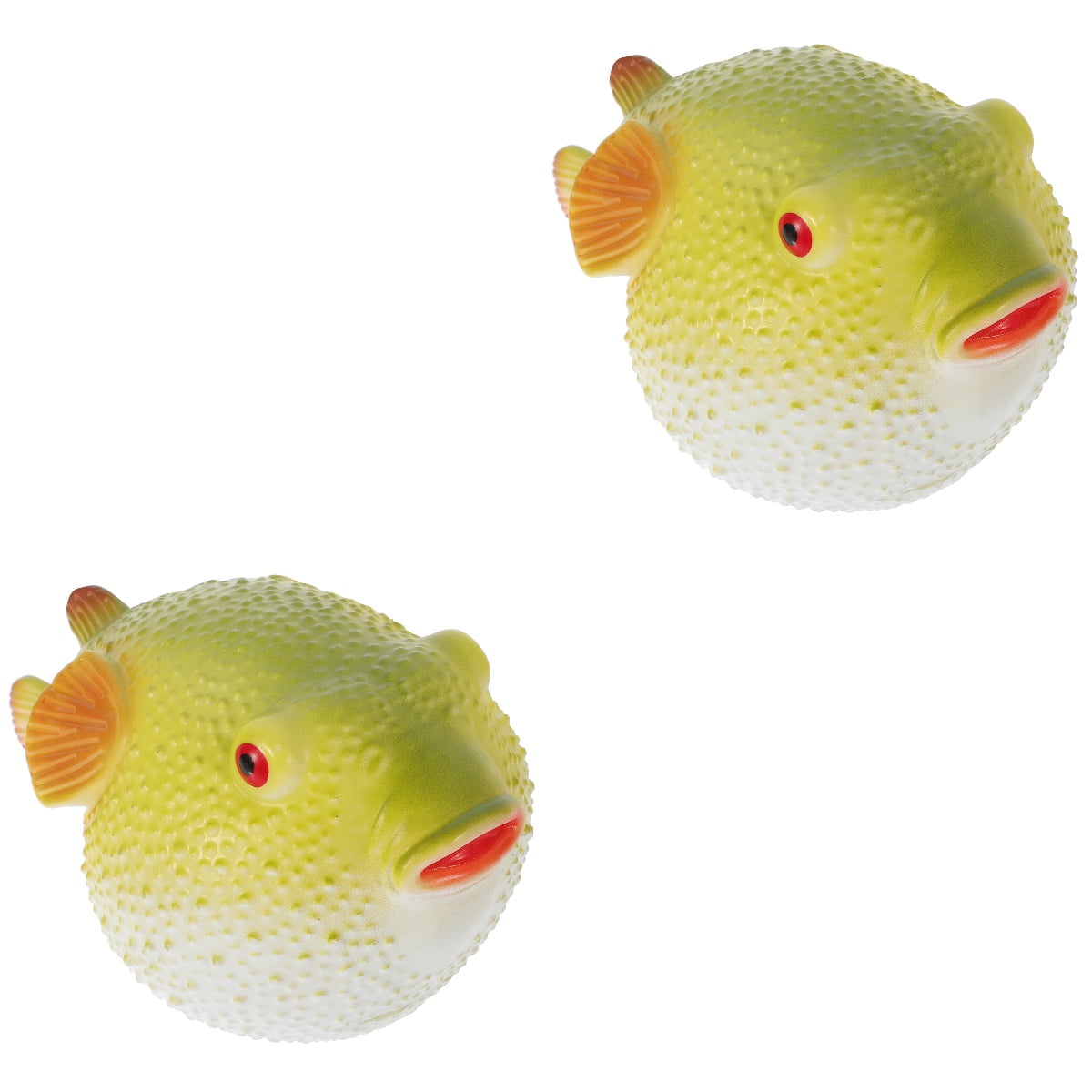 MLINS 2pcs Artificial Puffer Fish Sea Animal Figure Simulation Puffer ...