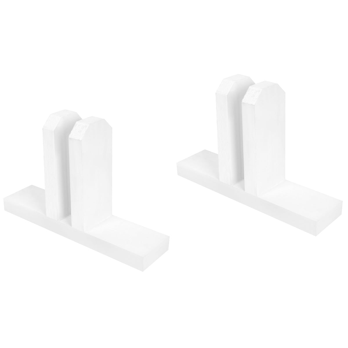 MLINS 2pcs Balcony Fence Wooden Base Stand Freestanding Wood Garden ...