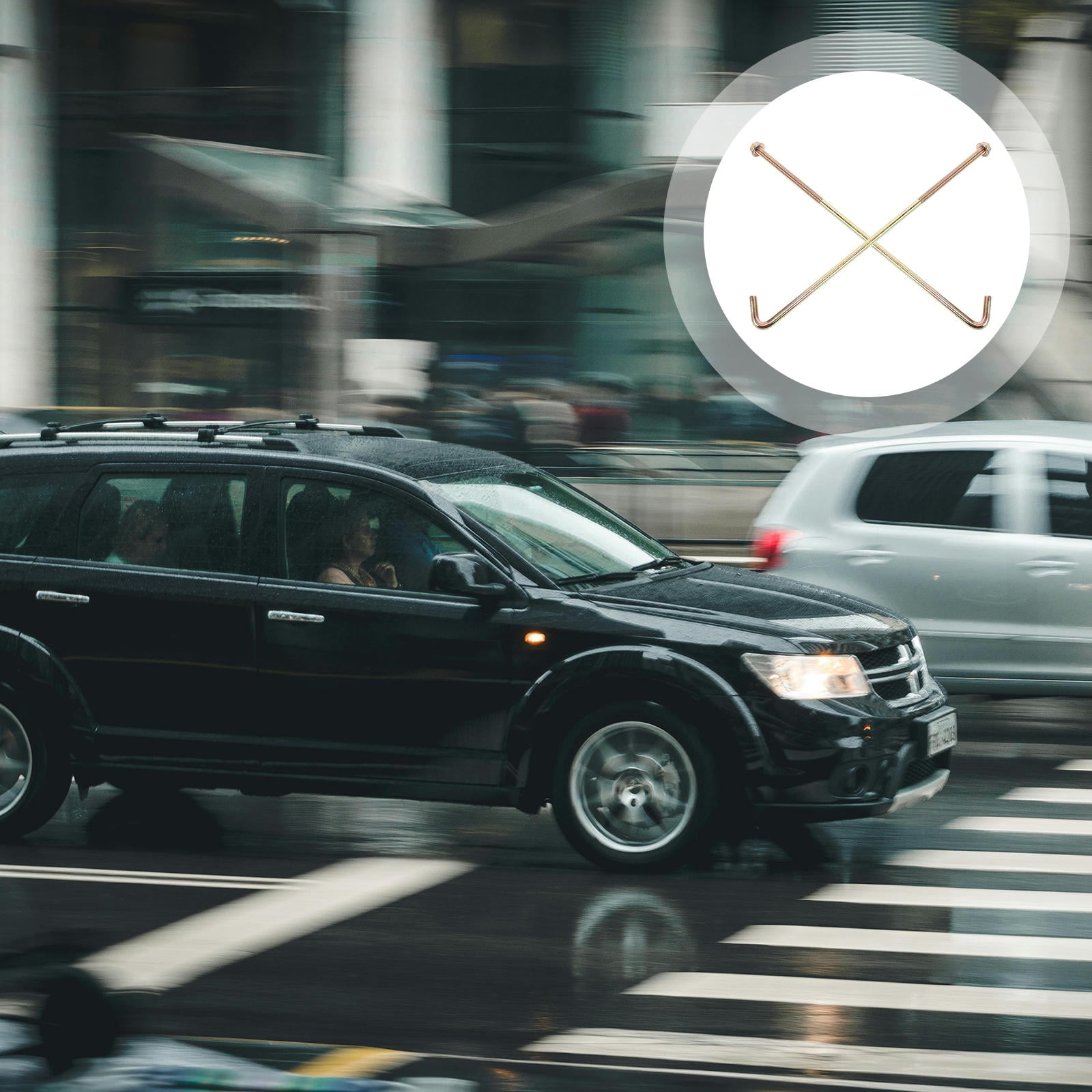 MLINS MLINS 2pcs J Hooks Battery Hold Down Bolts Universal Bracket J ...