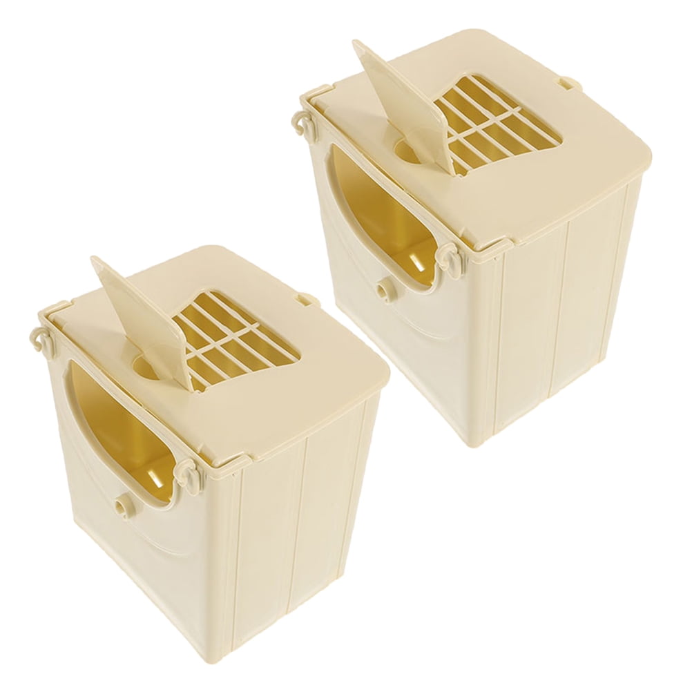 MLINS 2pcs Bird Breeding Box For Cockatiels And Parakeets Plastic ...