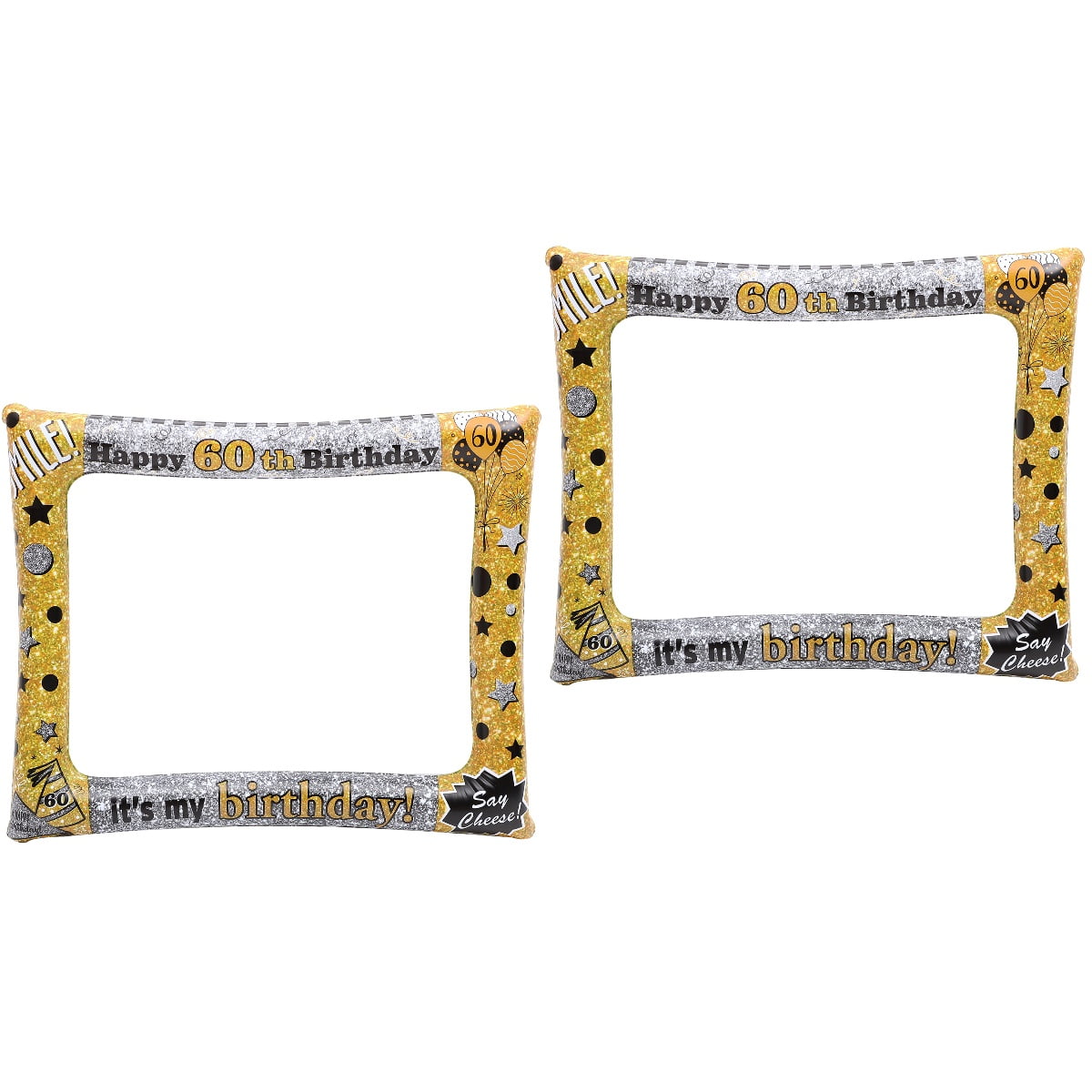 MLINS 2pcs Birthday Photo Frame Birthday Inflatable Frame Inflatable ...