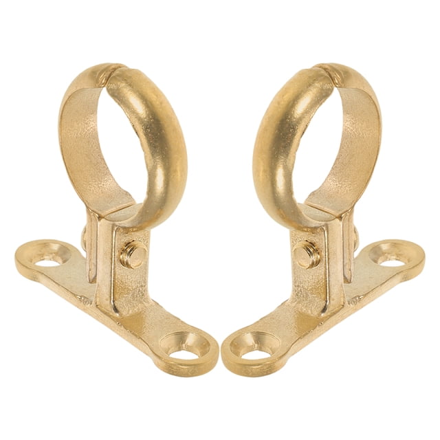 MLINS 2pcs Brass Pipe Support Bracket Hose Clamp Water Pipe Fixing ...