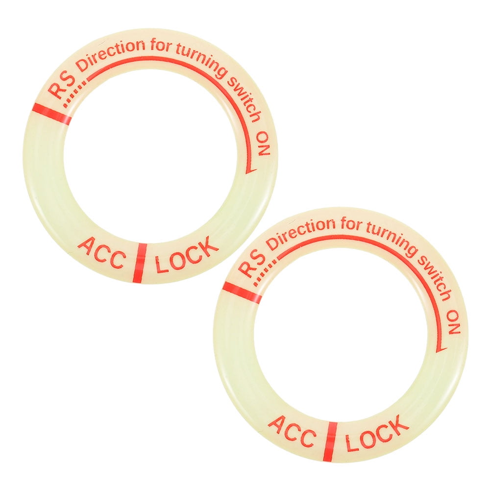 MLINS 2pcs Car Ignition Switch Covers Motorcycle Ignition Trim Covers ...