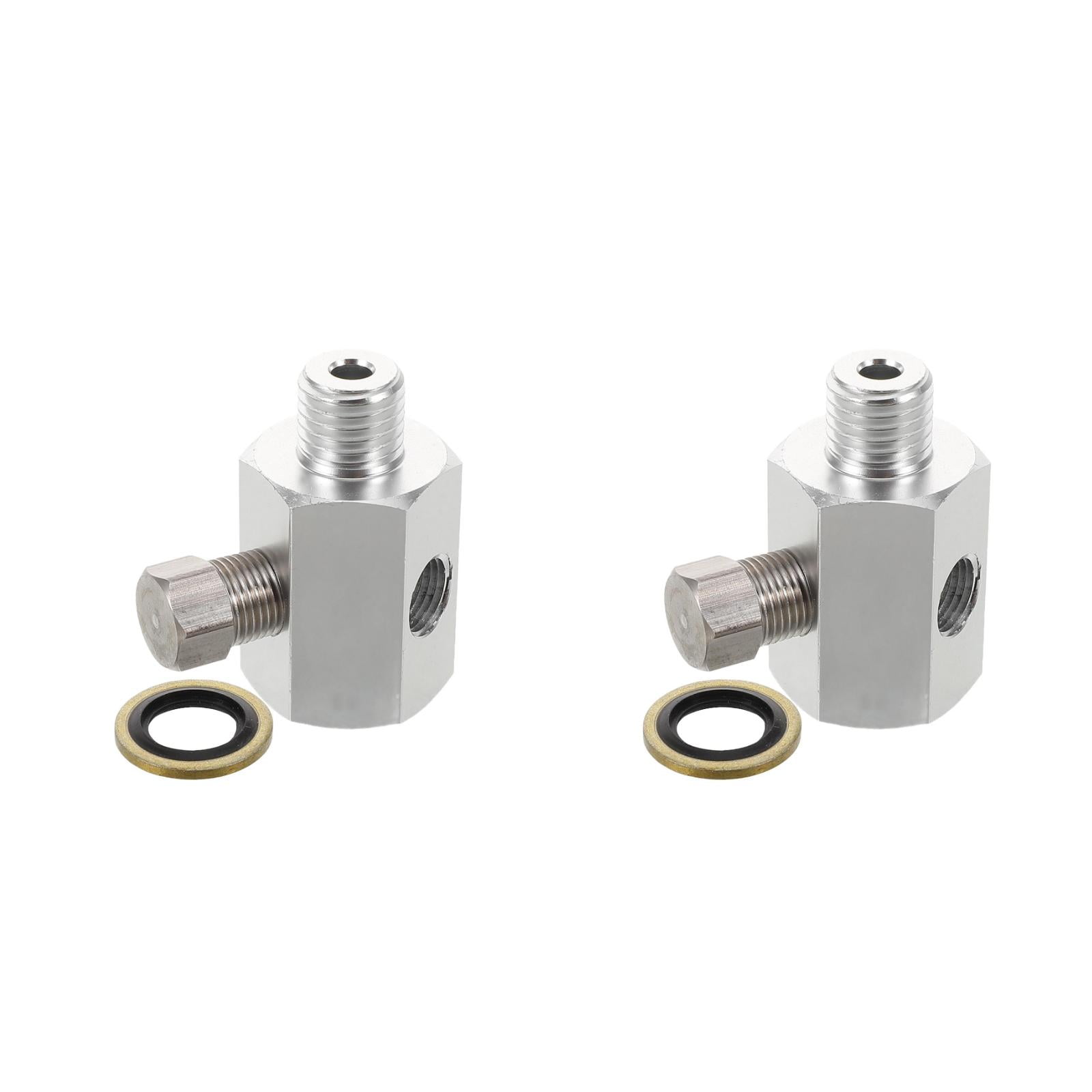 MLINS 2pcs Car Oil Pressure Connector Oil Pressure Tee To Adapter ...