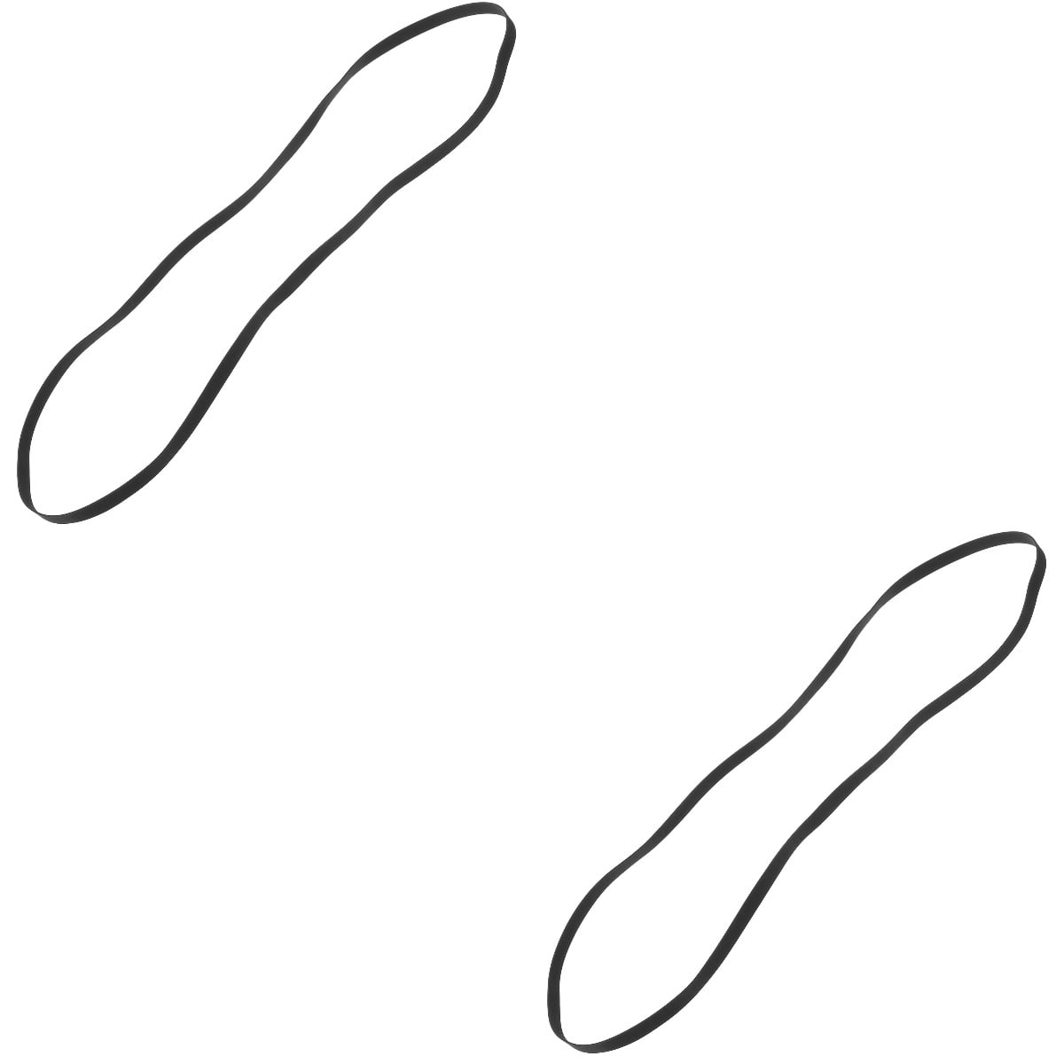 MLINS 2pcs Cassette Belt Replacement Recorder Belt Cassette Tape ...