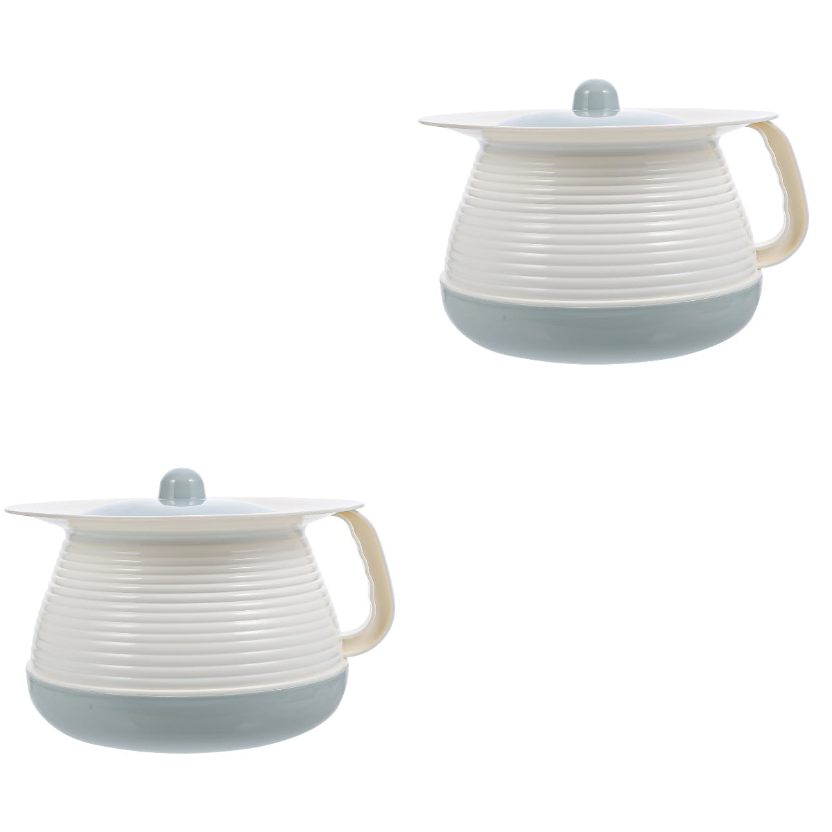 MLINS 2pcs Chamber Pot Portable Toilets Bedpan Pots with Lid Handled ...