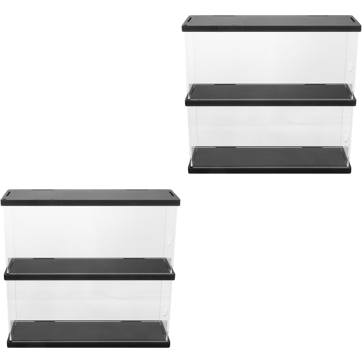 MLINS 2pcs Clear Acrylic Display Box Action Figures Display Case ...