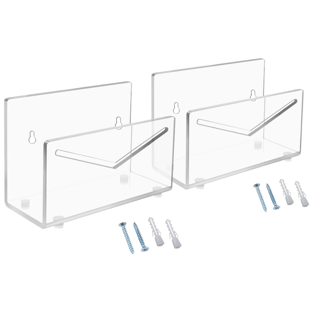 MLINS 2pcs Clear Acrylic Wall File Organizer Transparent Mail Holder ...