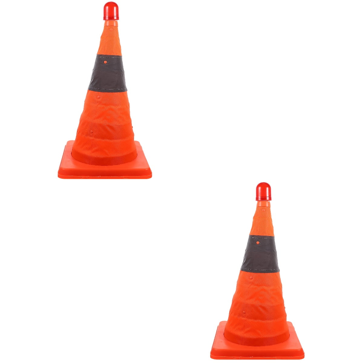 MLINS 2pcs Collapsible Cone 45cm Multi-function Reflective Traffic ...