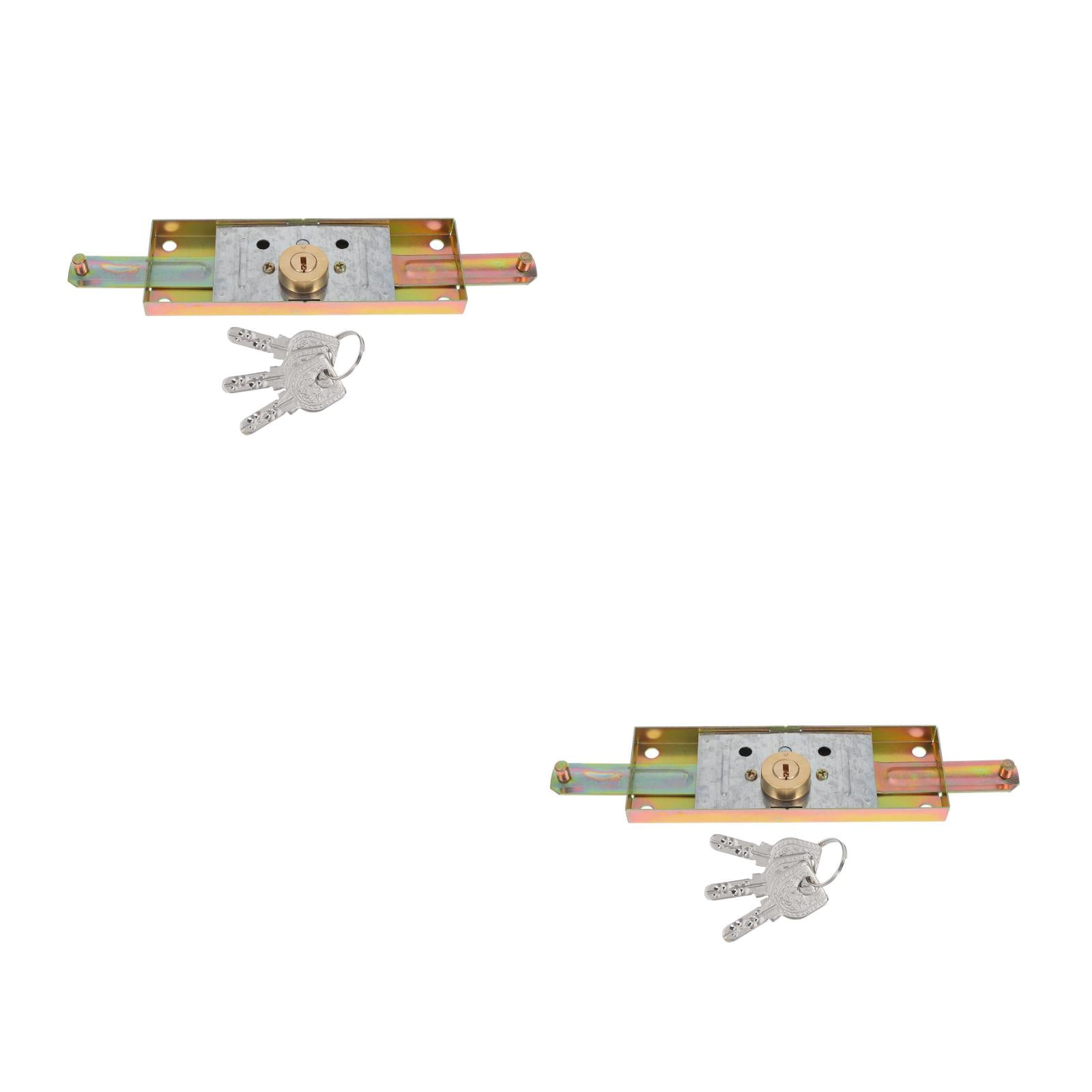 MLINS 2pcs Commercial Grade Sliding Door Lock with Key Secure Your ...