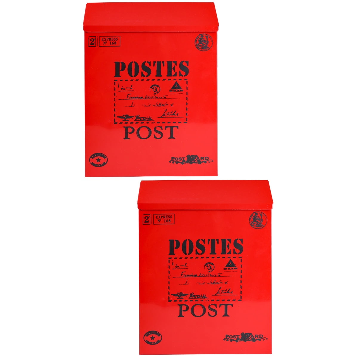 MLINS 2pcs Countryside Mailbox Small Suggestion Box Iron Sheet Mailbox ...