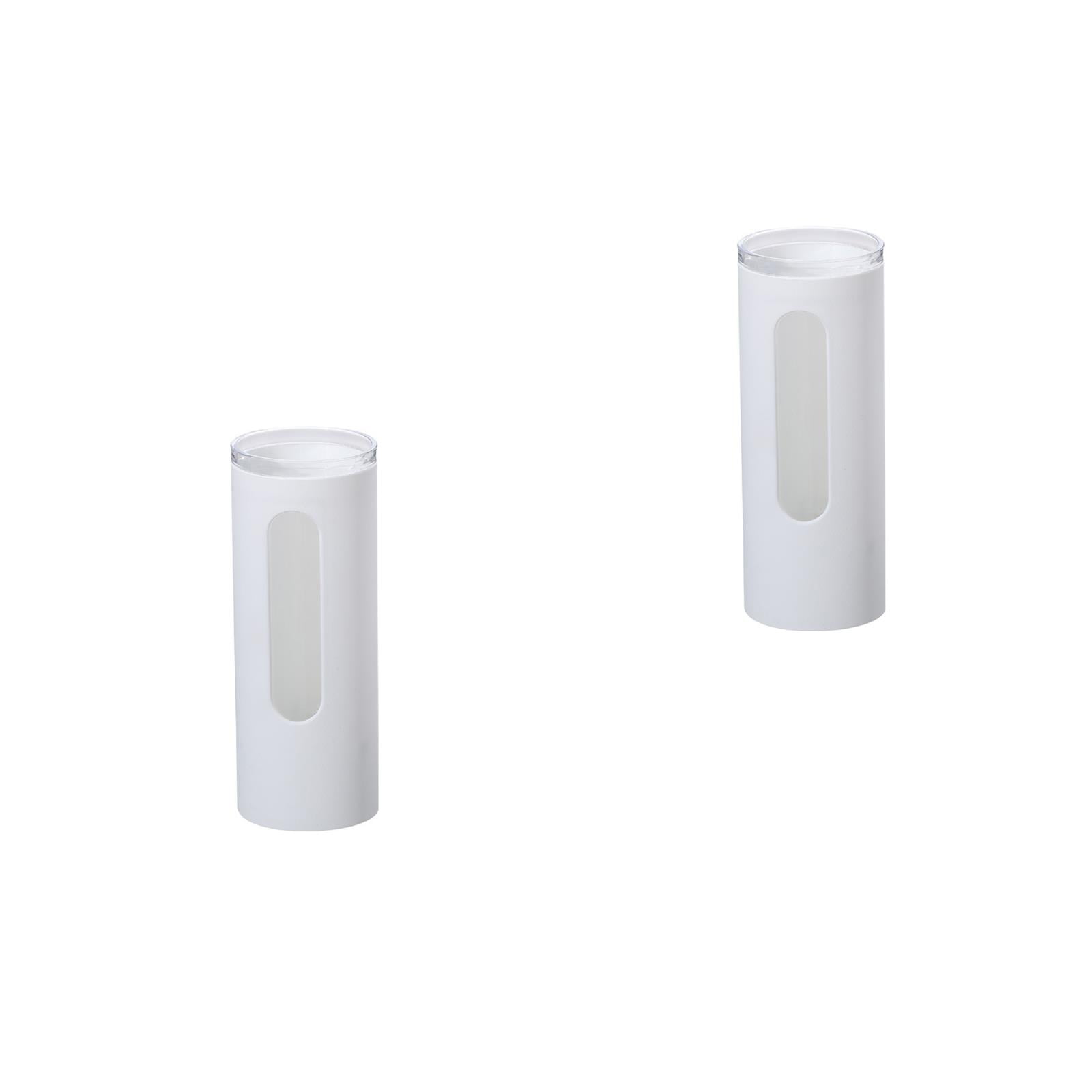 MLINS 2pcs Cup Dispenser Type Paper Cups Holder White Automatic Cup ...