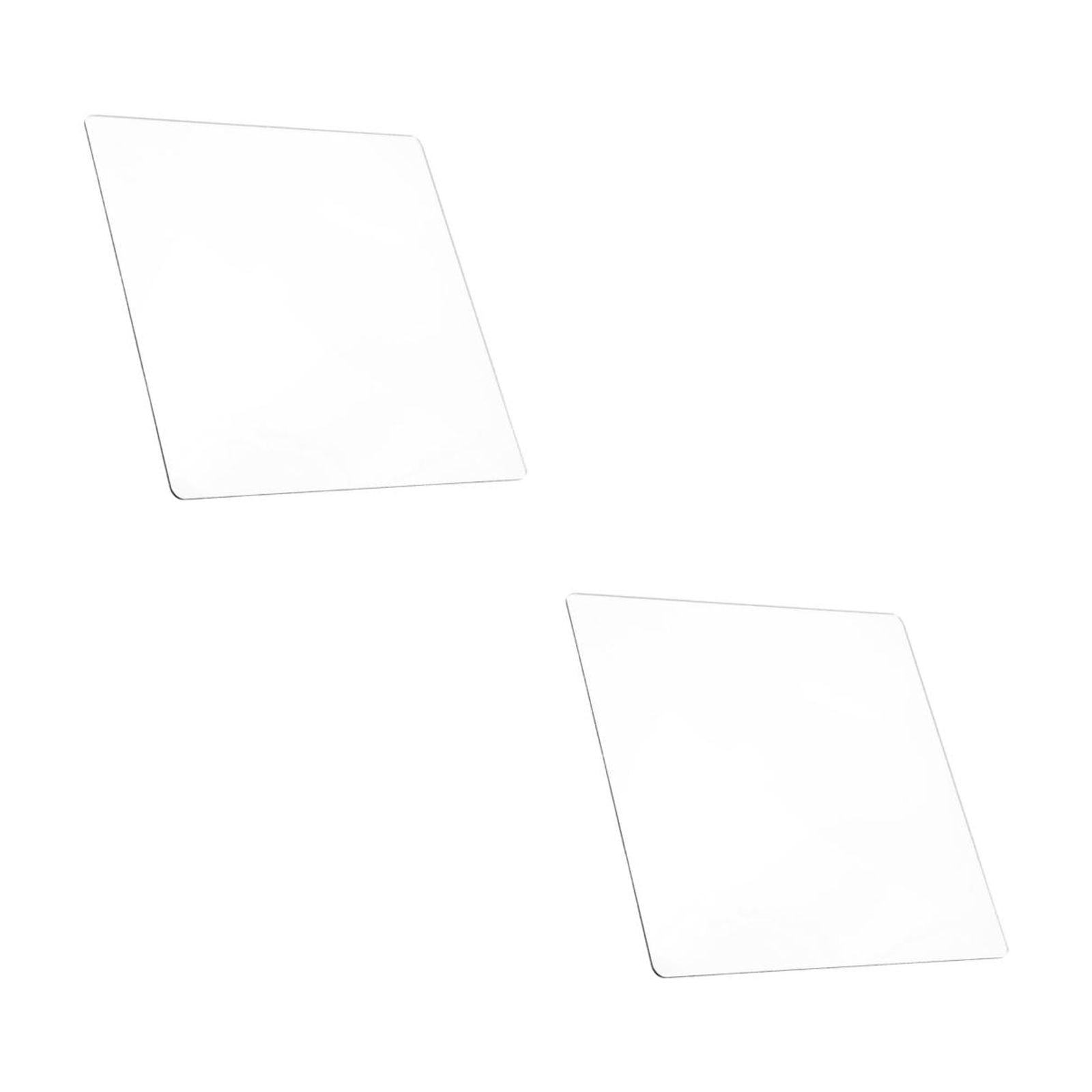 MLINS 2pcs DIY Acrylic Soft Mirror Self-Adhesive No-Drill Wall Mirror ...