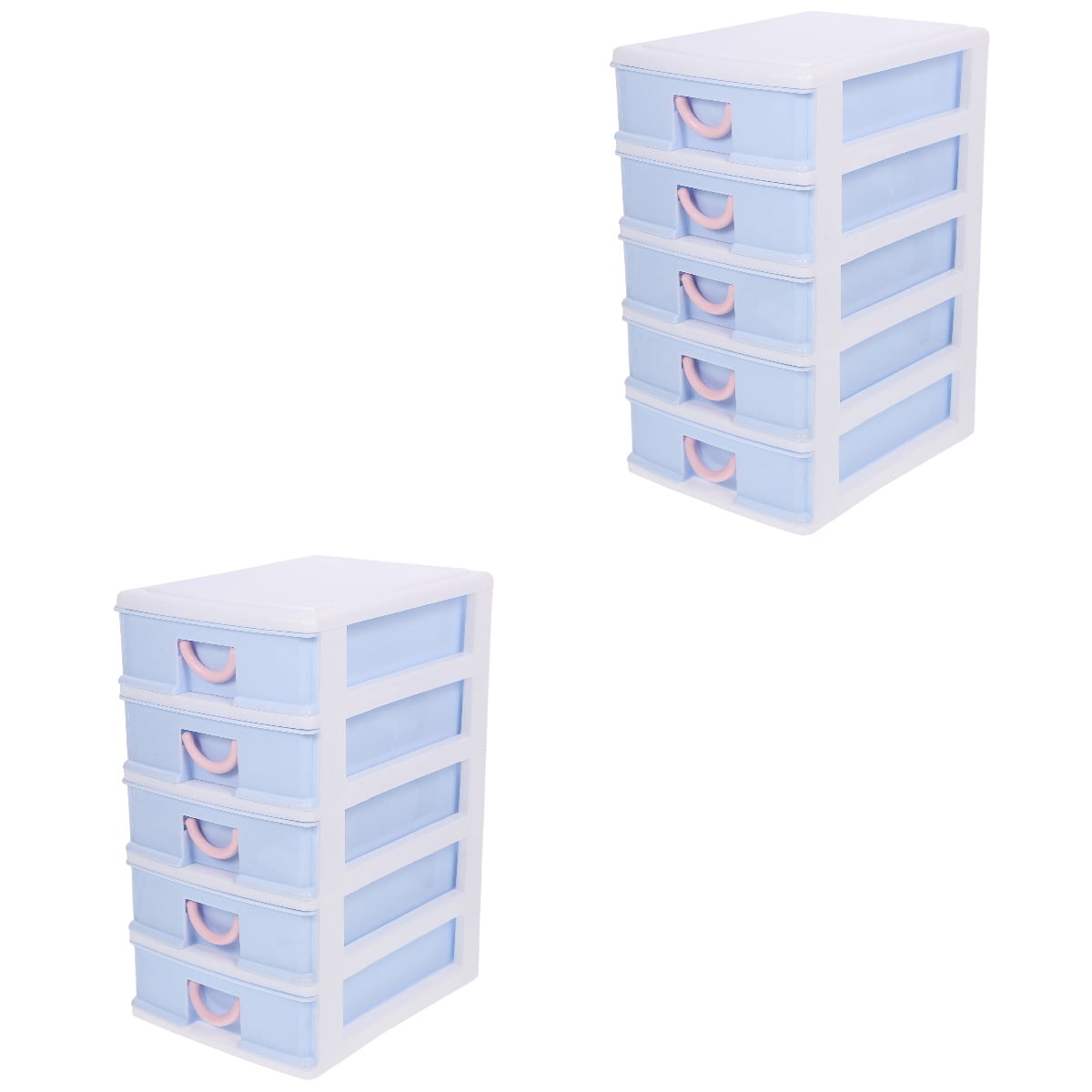 MLINS 2pcs Desk Organizer with Drawers Desktop Storage Drawer 5-layer ...