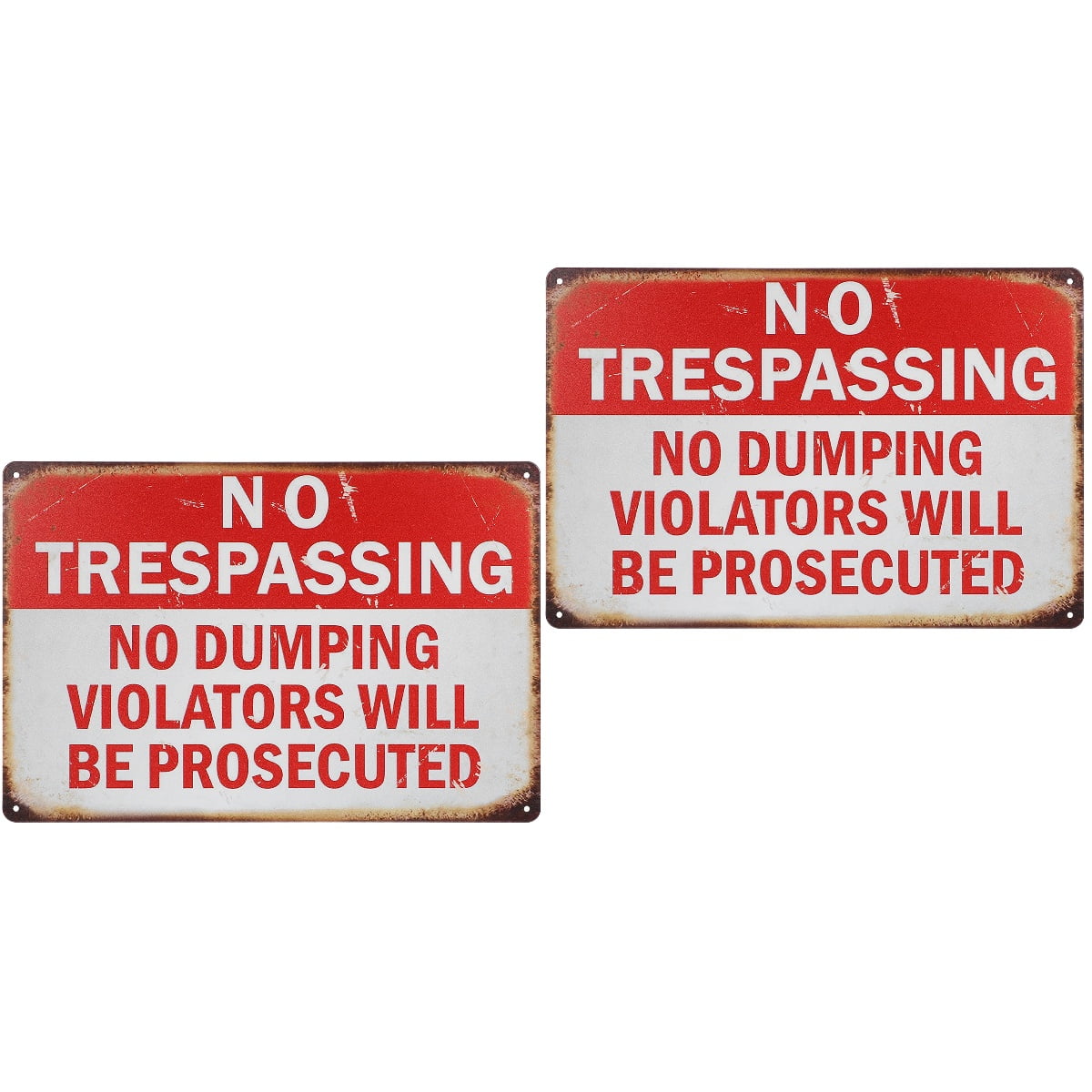 MLINS 2pcs Do Not Enter Sign Metal Warning Sign Safety No Entrance Sign ...