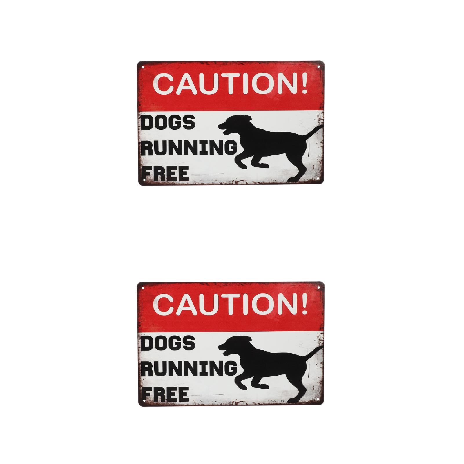 MLINS 2pcs Dog Warning Sign For Barn Dog Warning Sign For Front Yard ...