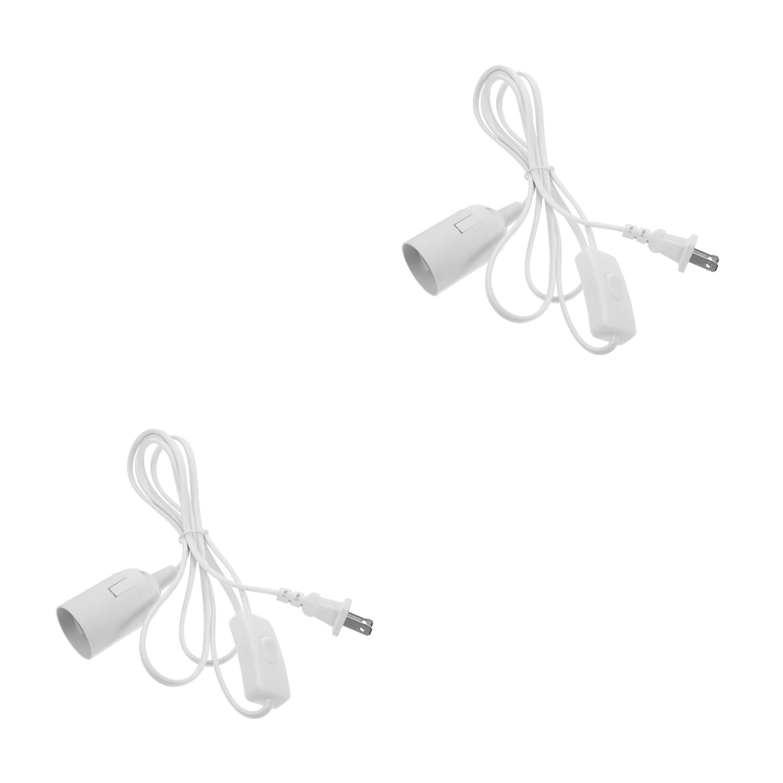 MLINS 2pcs E27 Led Light Socket Extension Cord With On/Off Switches And ...