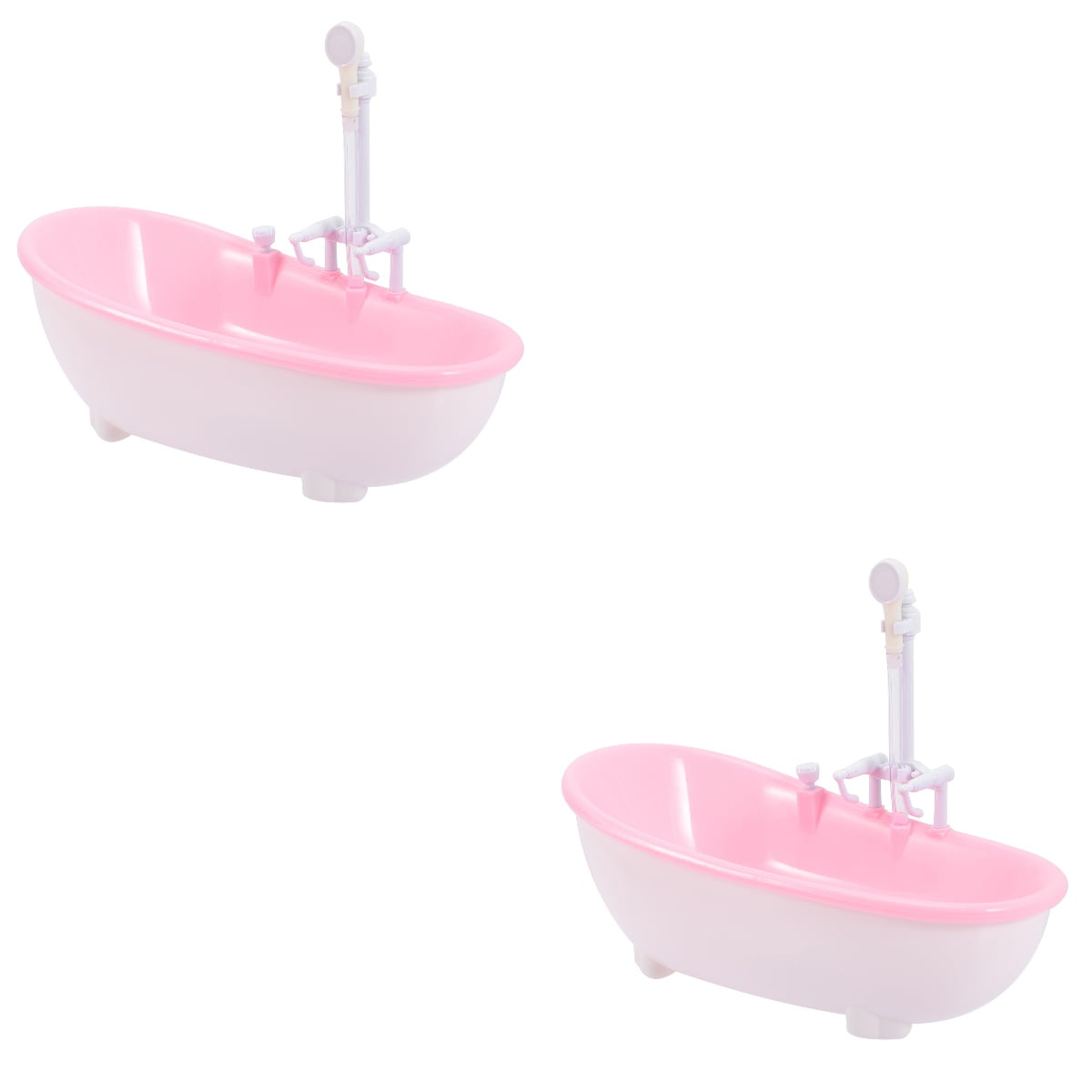 MLINS 2pcs Electric Doll Bathtub Miniature Doll Bathroom Bathtub with ...