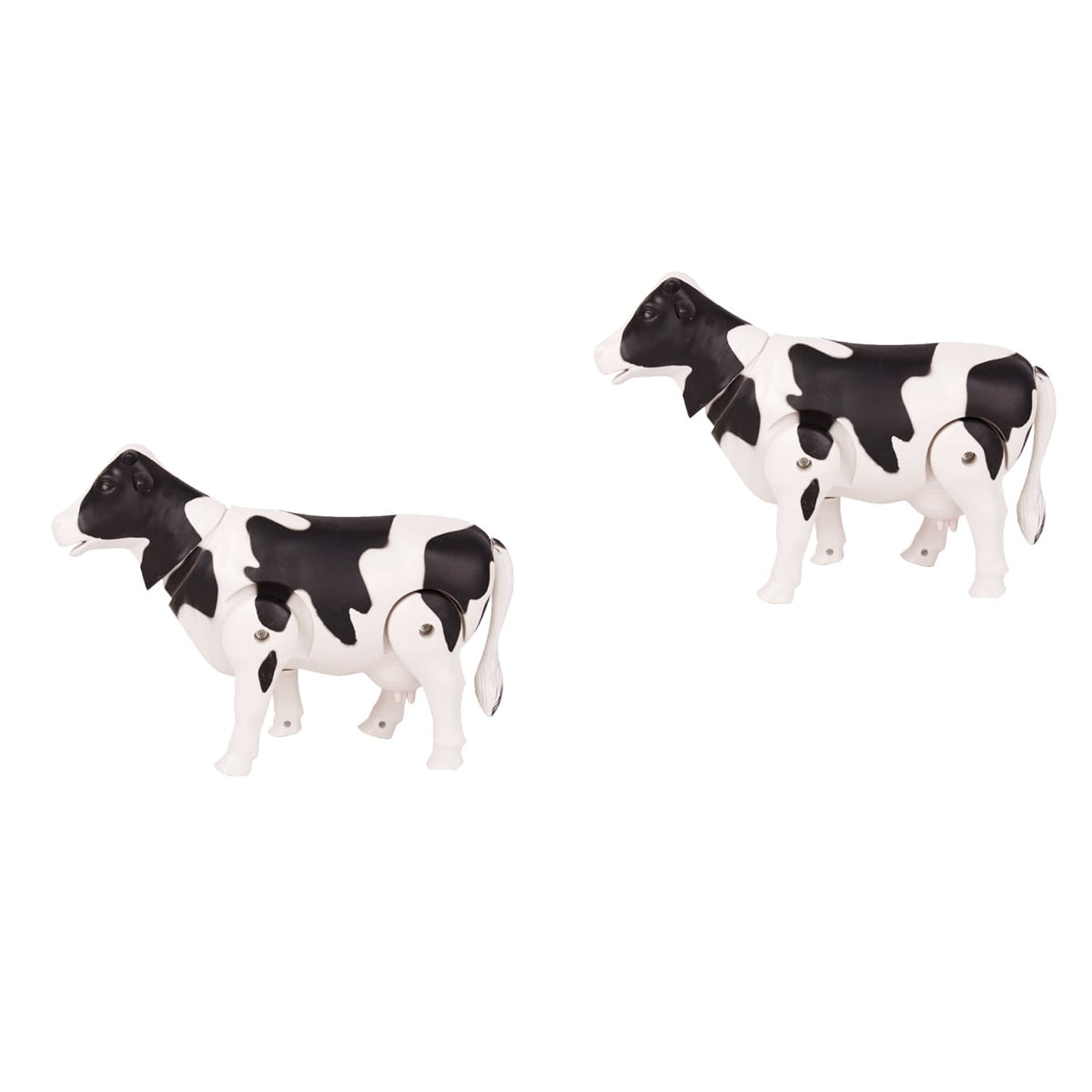 MLINS 2pcs Electric Milk Cow Toy Realistic Simulation Cow Figure Model ...
