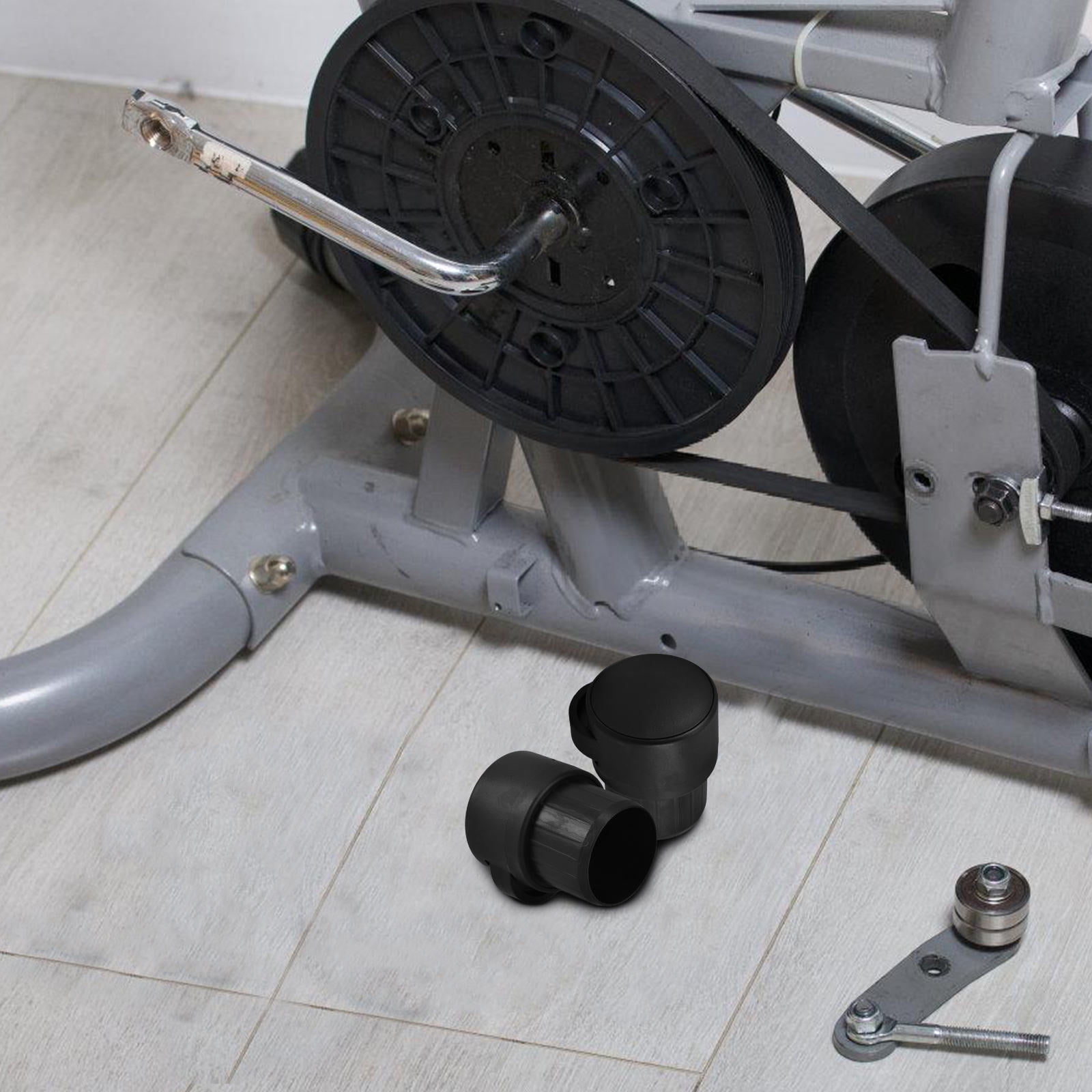 MLINS 2pcs Exercise Equipment Casters Gym Equipment Tube Covers Movable ...