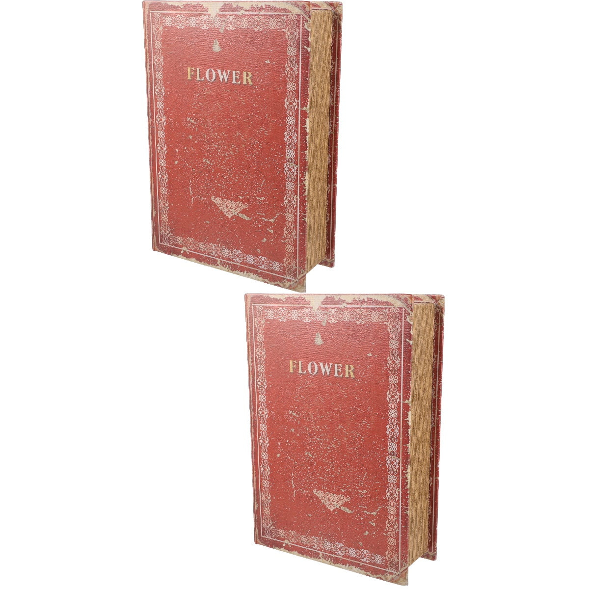 MLINS 2pcs False Book Box Vintage Storage Book Retro Book Box Antique ...