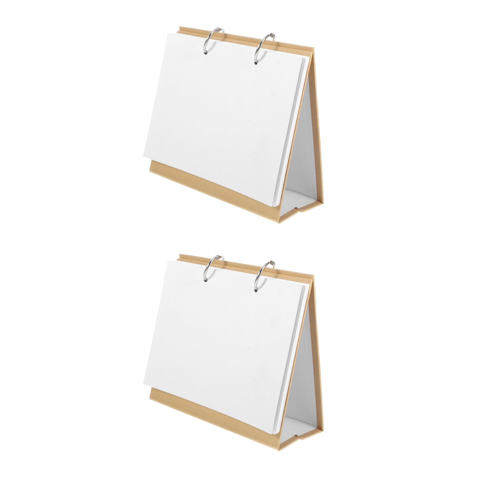 MLINS 2pcs Flip Calendar with Detachable Pages Blank A5 Calendar for ...