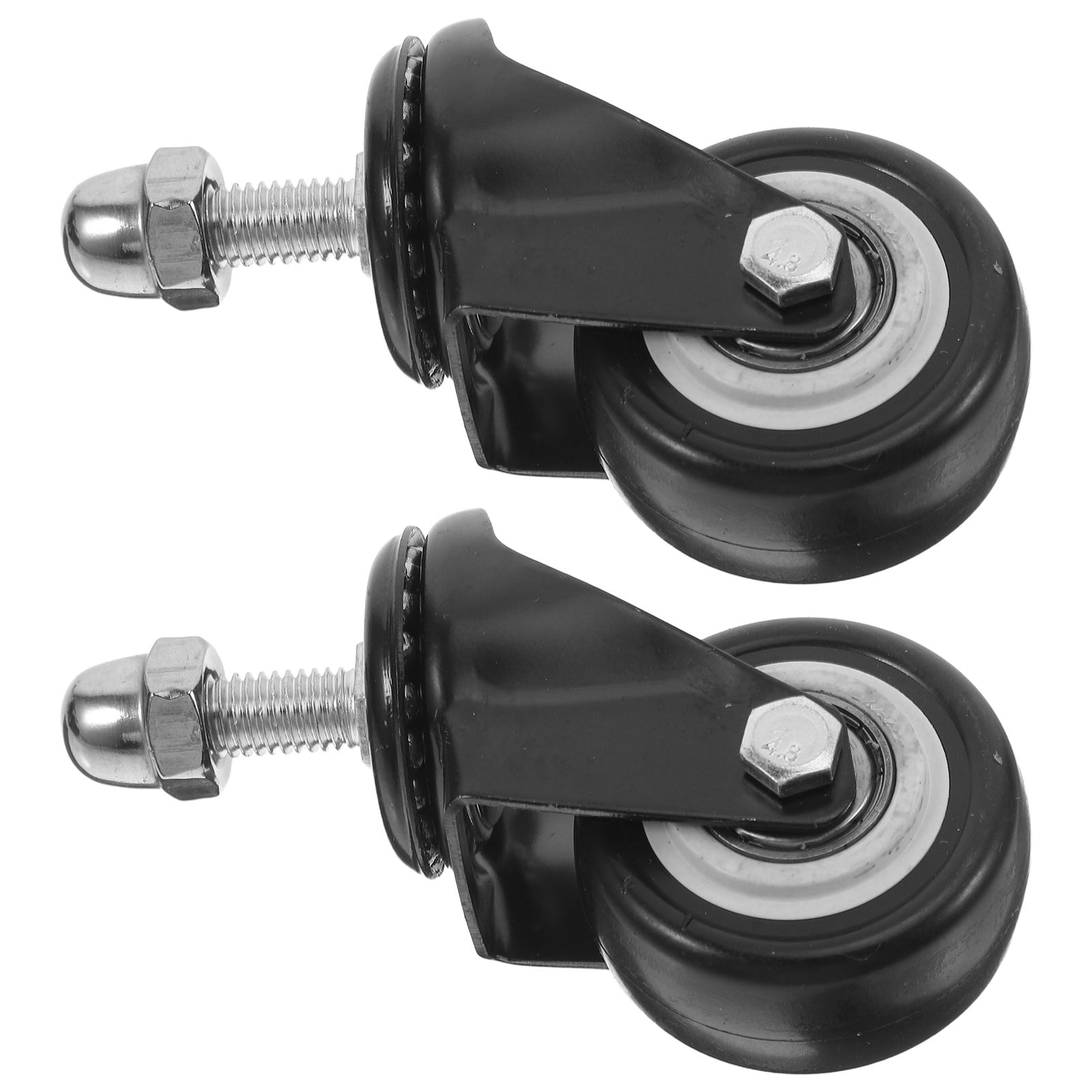 MLINS 2pcs Furniture Caster Wheels Plastic Casters Swivel Small Casters ...
