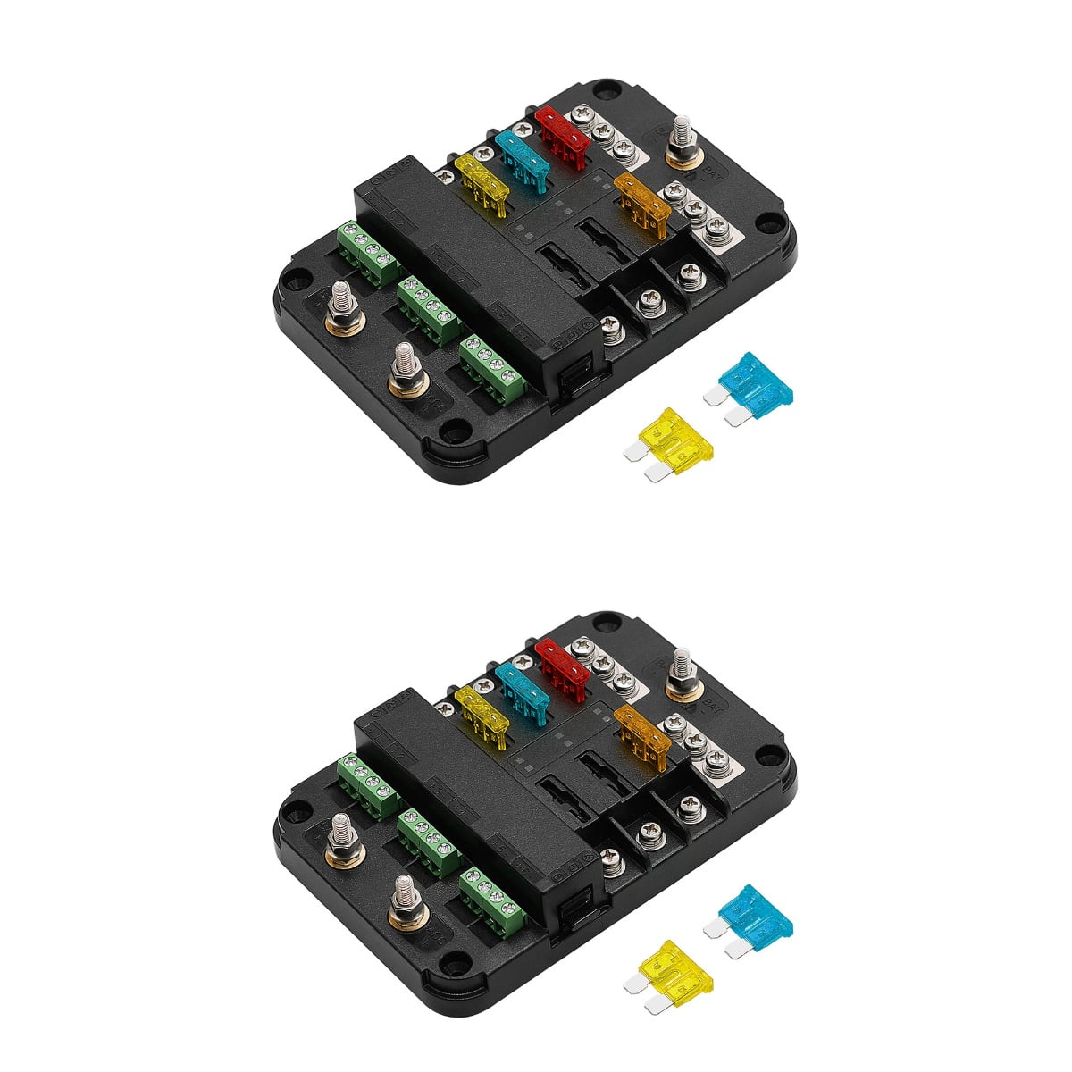 MLINS 2pcs Fuse Organizer 10v-24v Battery Terminal Distribution Block ...