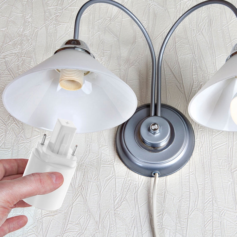 MLINS 2pcs G24d to E27 Light Bulb Converter 2-Pin Lamp Socket Adapter ...