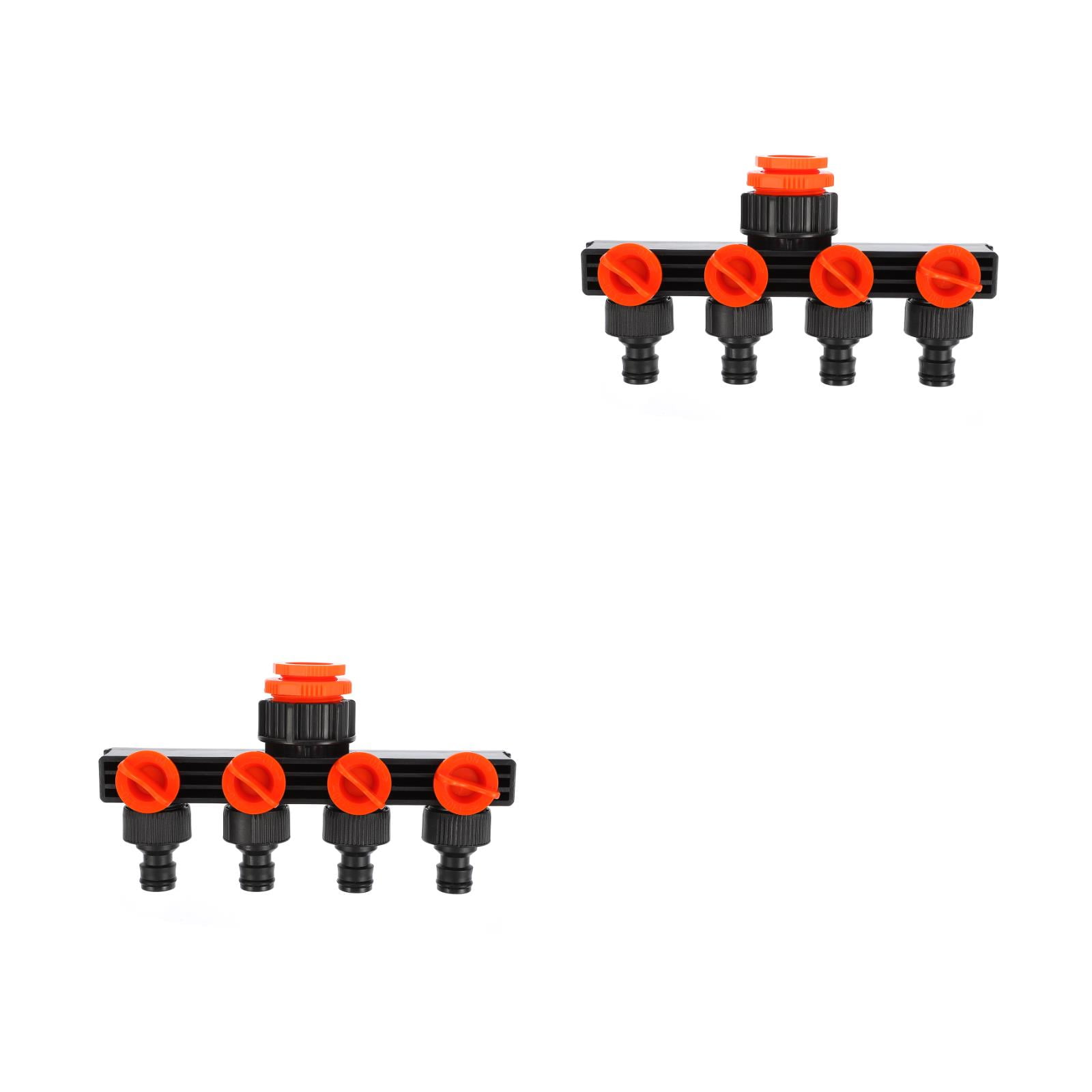 MLINS 2pcs Garden Hose Splitter 4 Way, Water Hose Splitter with Shut ...