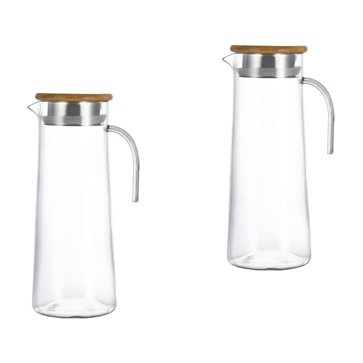 MLINS 2pcs Glass Teapot Clear Water Pitcher Water Pitcher Drinking ...