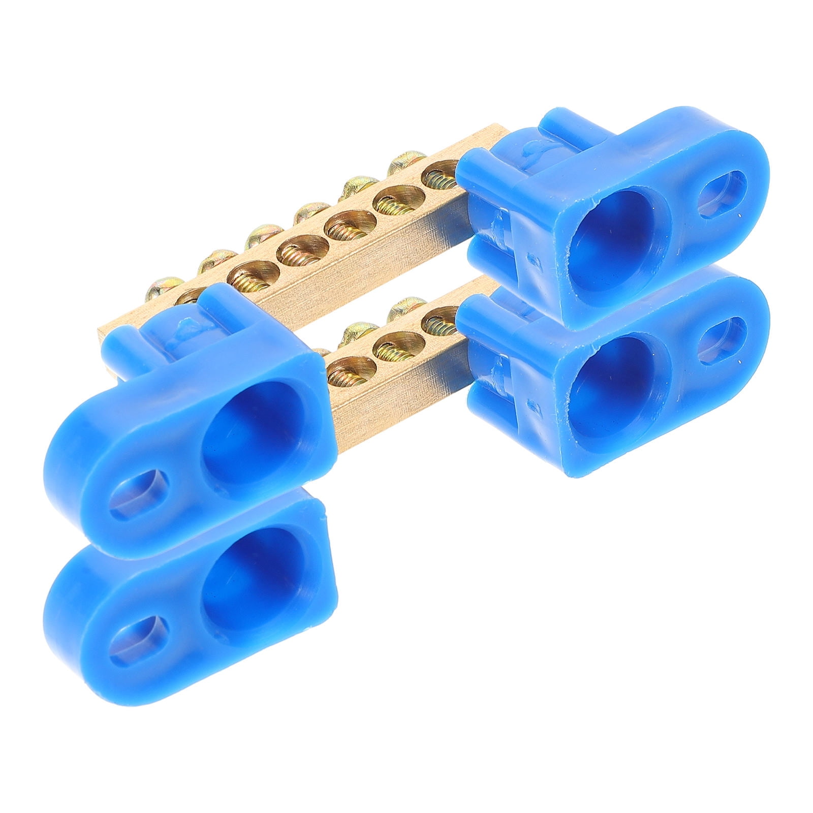 MLINS 2pcs Ground Bus Bars 6 Positions Terminal Bus Bar Electrical ...