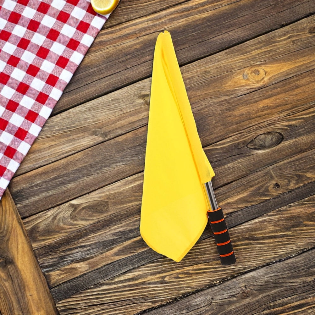 MLINS 2pcs Handheld Signal Flags for Traffic Referee Warning Racing Conducting Volleyball ...