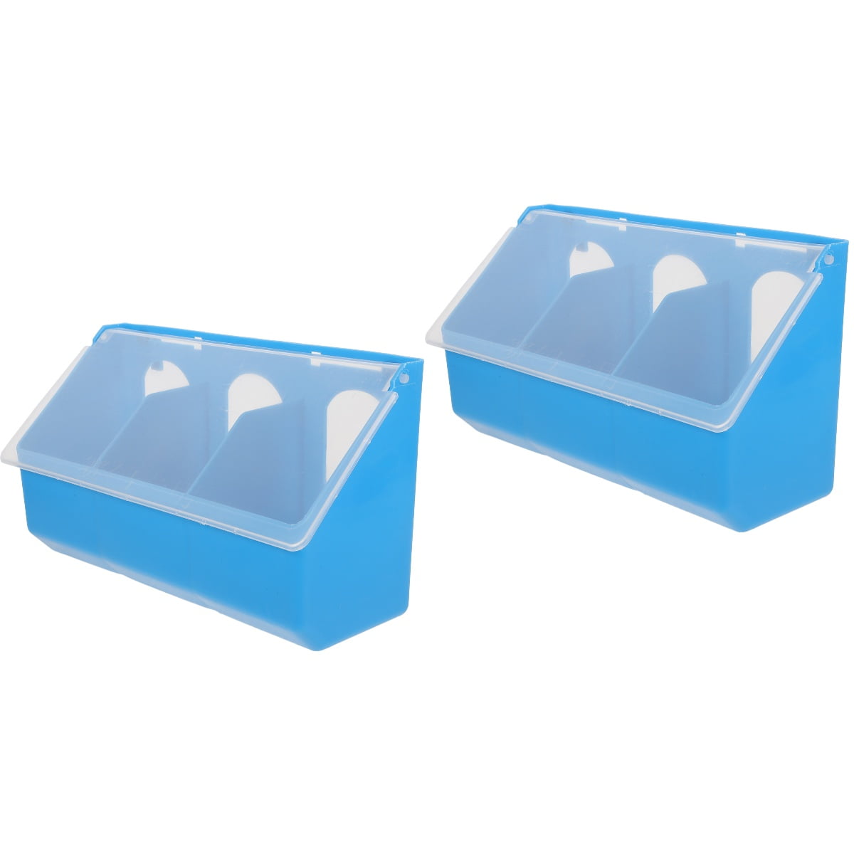 MLINS 2pcs Hangable Pigeon Feeder Multi-grid Pigeon Food Storage Box ...