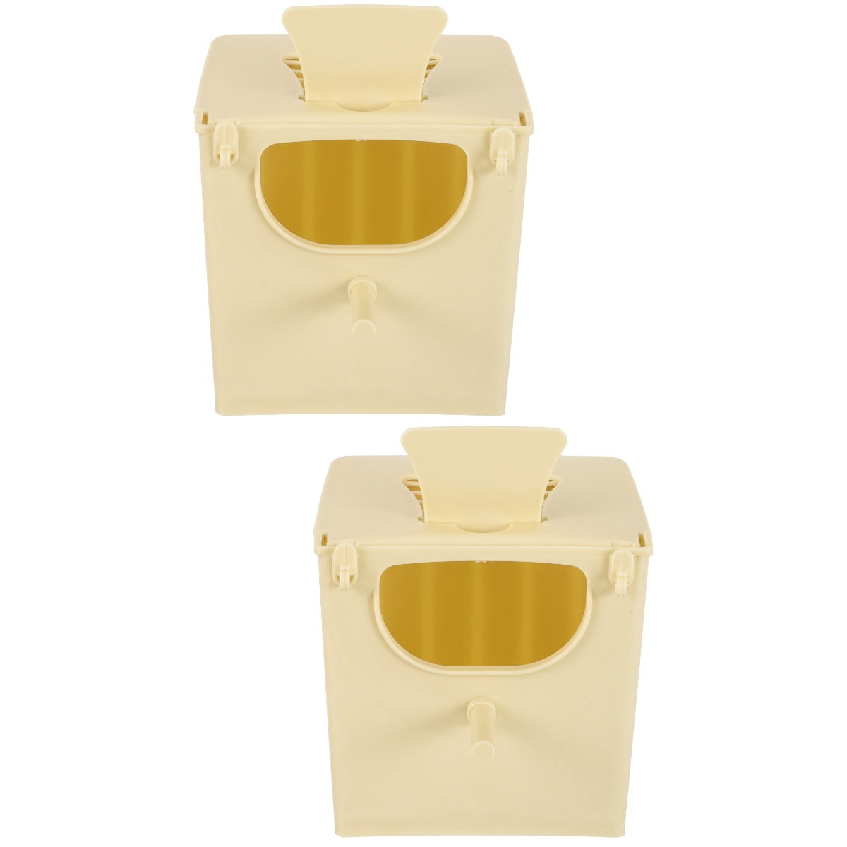MLINS 2pcs Hanging Bird Nest Plastic Bird Cage Hanging Hatching Box ...