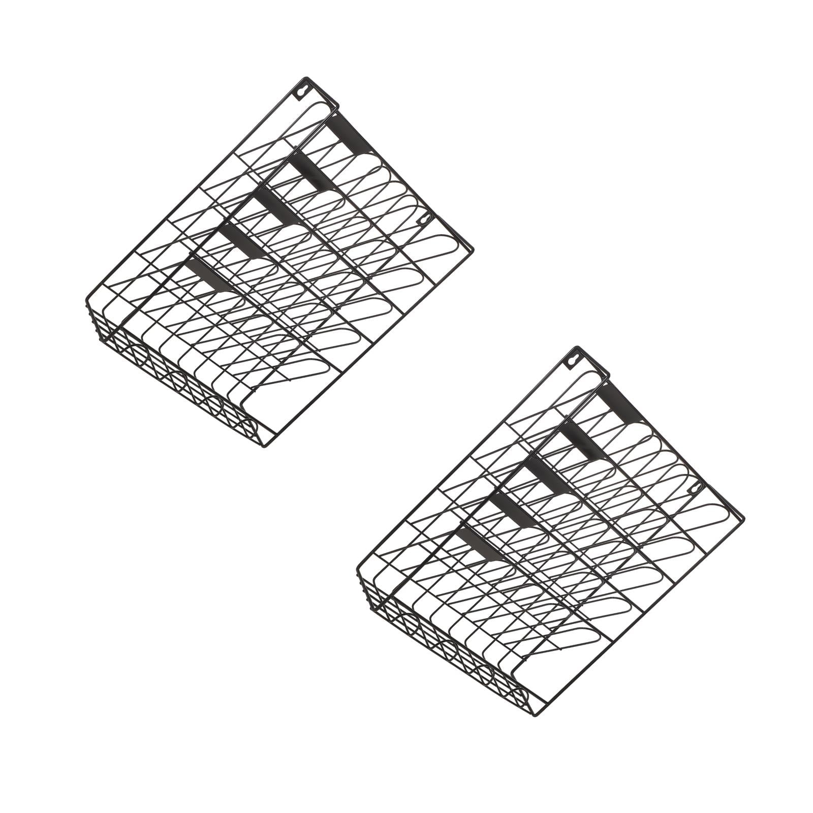 MLINS 2pcs Hanging Wall Files Holder Desk Magazine Rack Holder ...