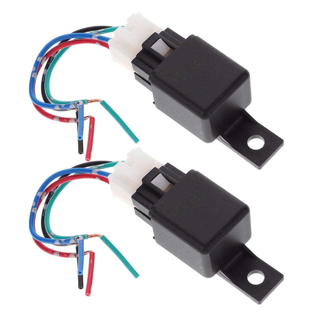 MLINS 2pcs Heavy Duty 24v 40a 4-Pin Automotive Air Conditioning Relay ...