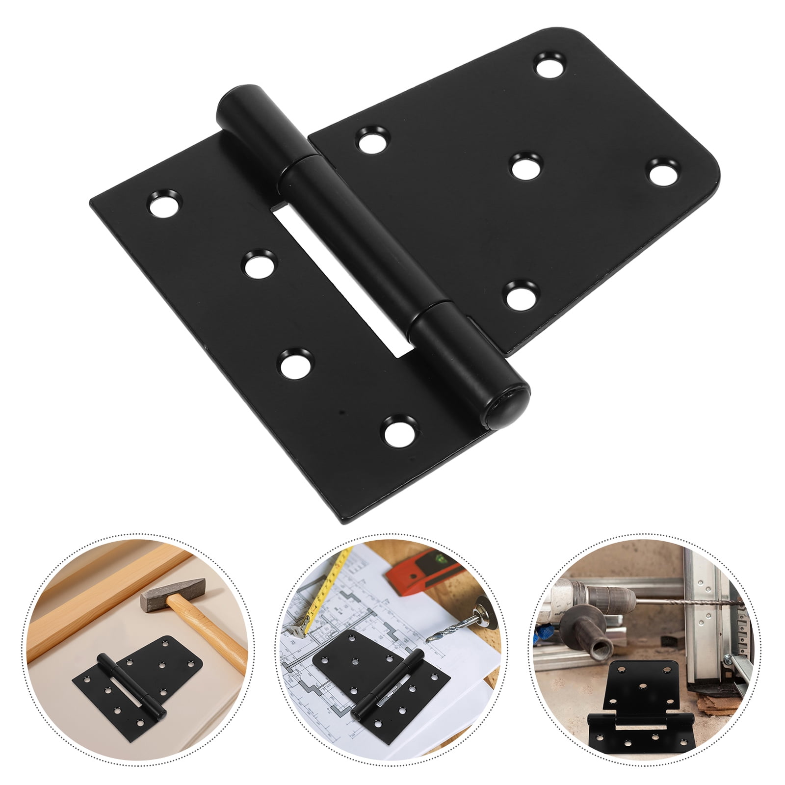 MLINS 2pcs Heavy Duty T Hinge Rustproof Gate Hinge Barn Shed Door ...