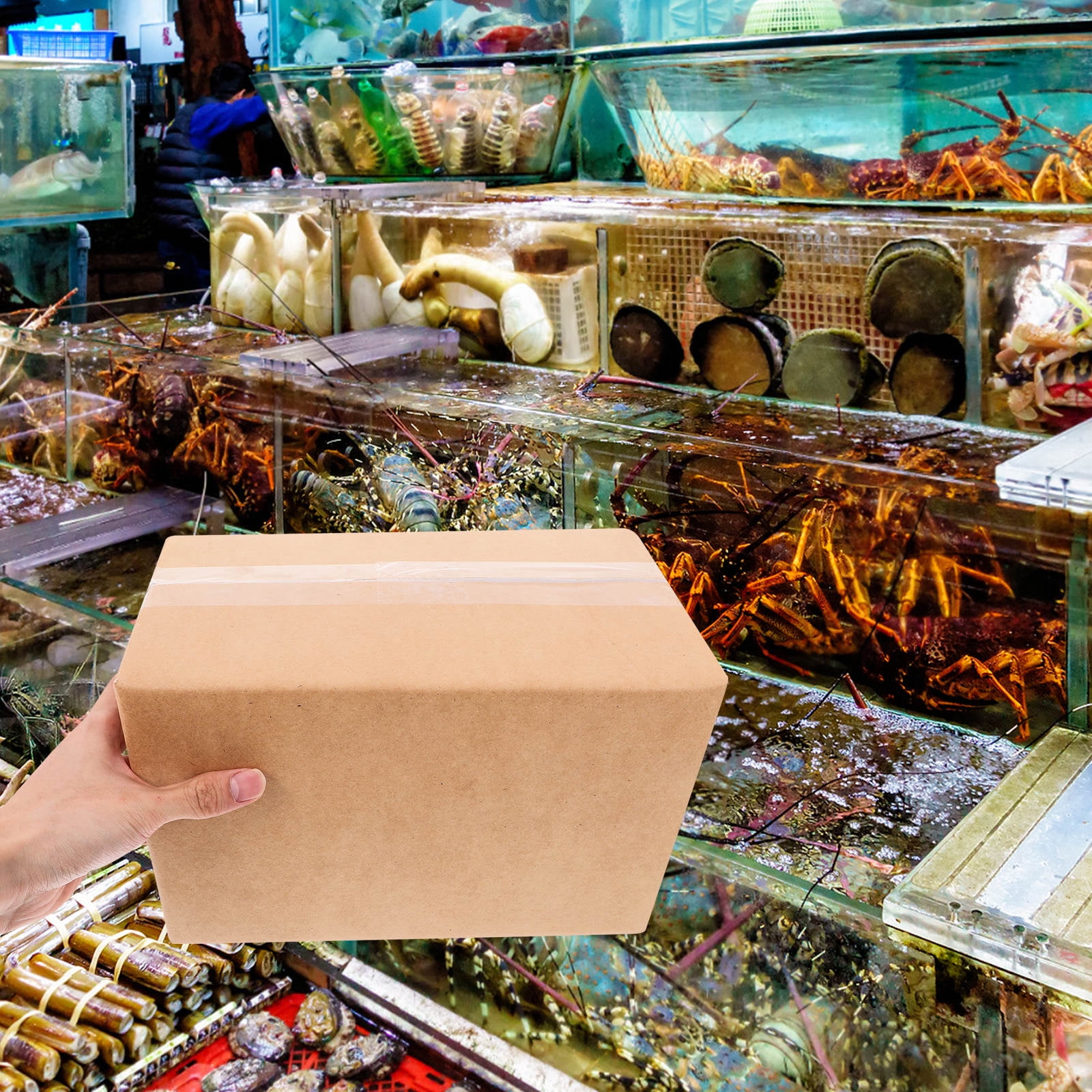 MLINS 2pcs Insulated Shipping Boxes With Aluminum Foil Liner Thermal ...