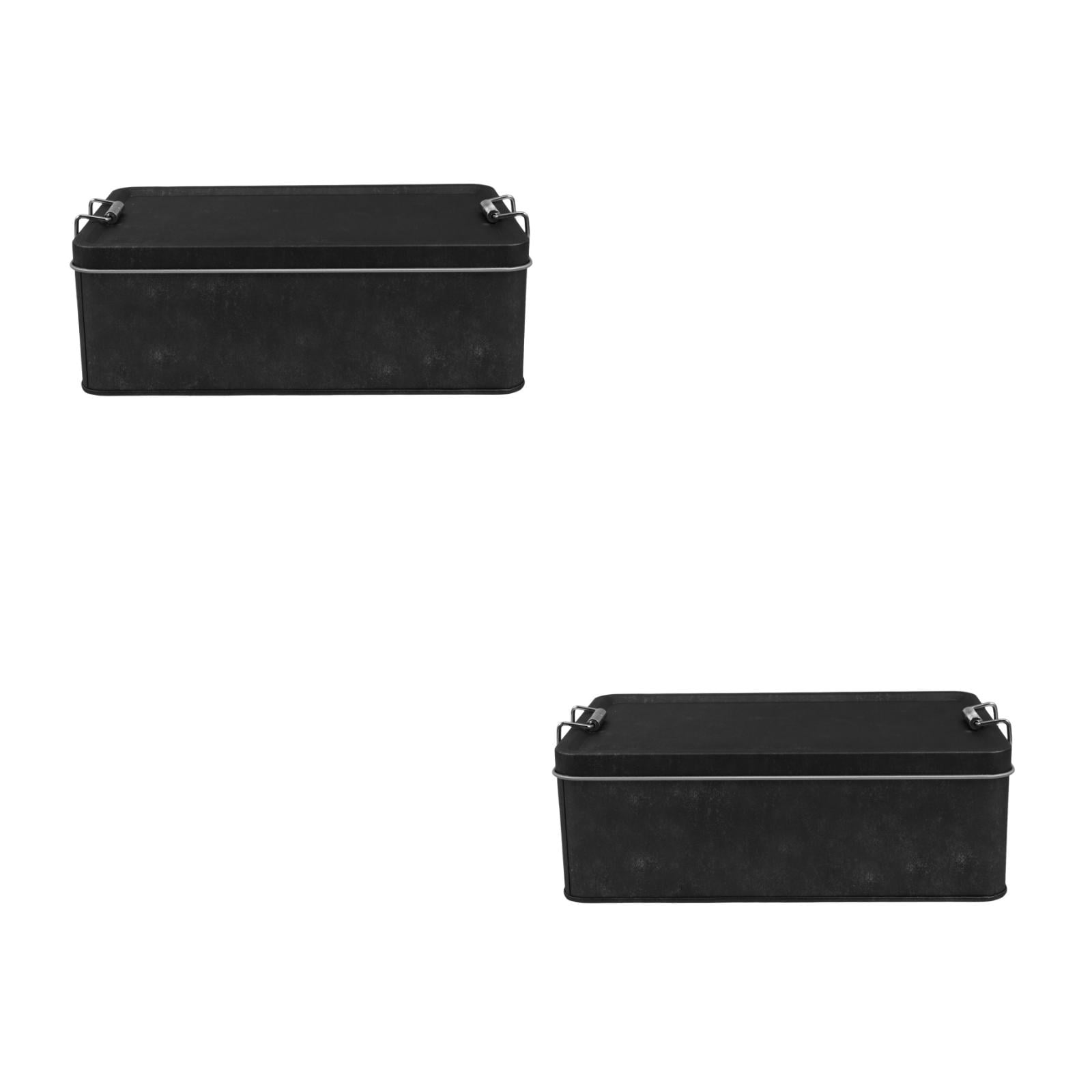 MLINS 2pcs Kitchen Counter Tin Box Gift Packaging Tin Can Decorative ...