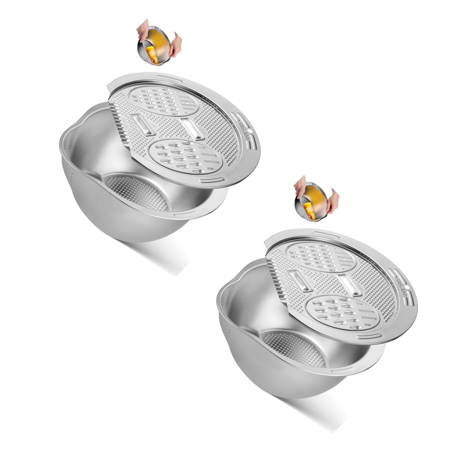 MLINS 2pcs Kitchen Essentials Stainless Steel Rice Washer Strainer ...