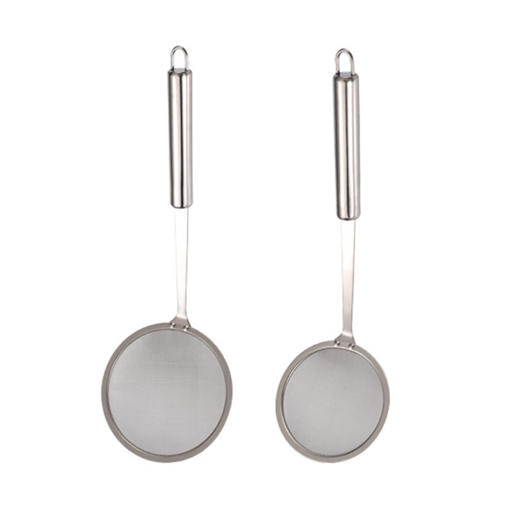 MLINS 2pcs Kitchen Food Strainers Stainless Steel Fine Mesh Strainer ...