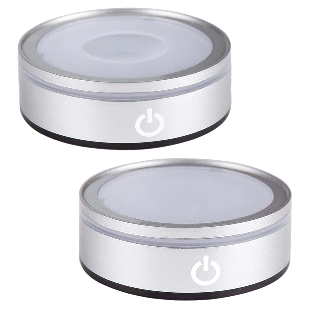 MLINS 2pcs LED Light Base Stand Crystal Ball Display Holder Crystal ...