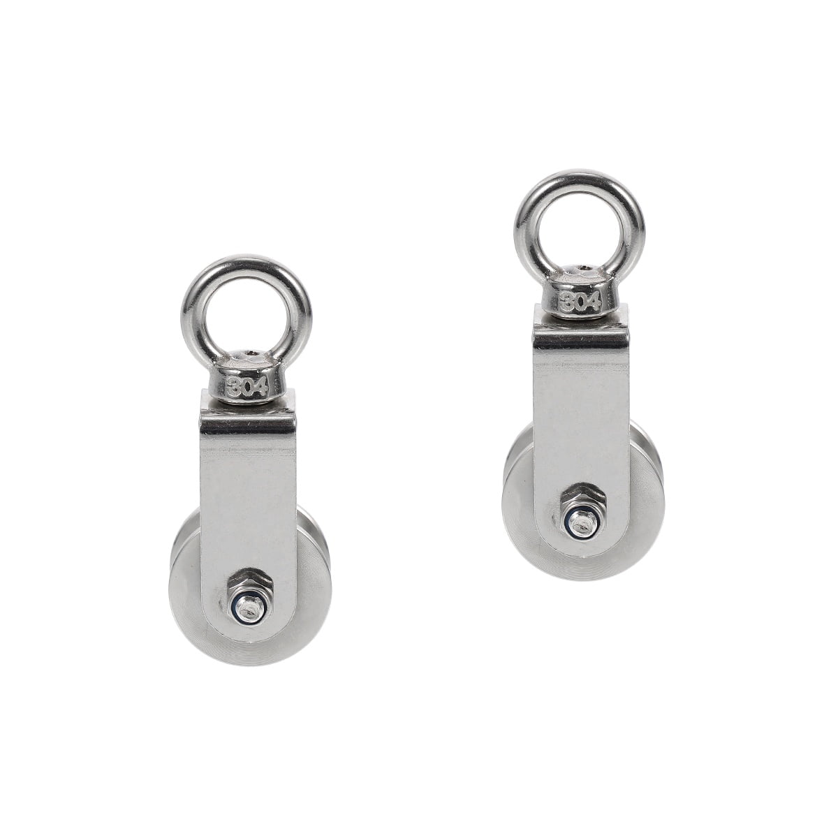 MLINS 2pcs Lifting Rope Pulley Practical U-type Fixed Pulley Wire Rope ...