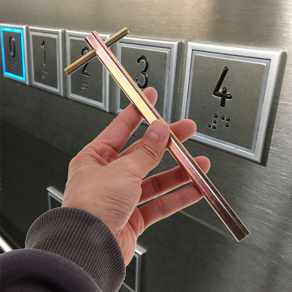 MLINS 2pcs Long Elevator Door Key Triangular Emergency Elevator Keys ...