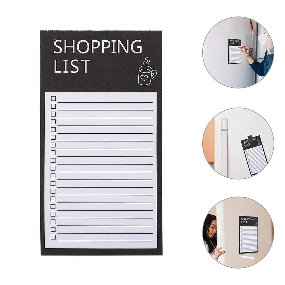 MLINS 2pcs Magnetic Refrigerator Grocery List Pad To Do List Notebook ...