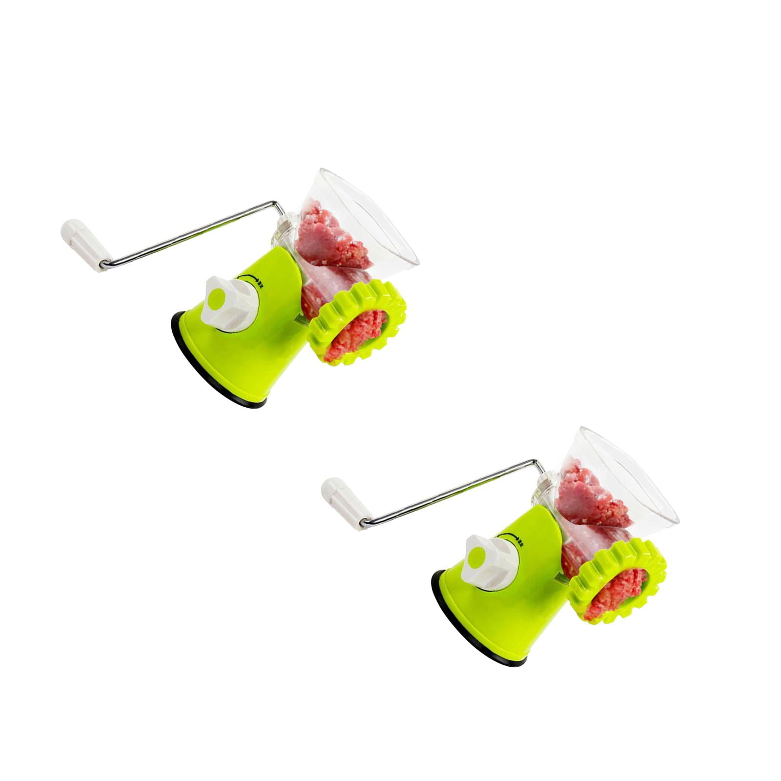 MLINS 2pcs Meat Stainless Steel Plate Powerful Suction Base Manual Hand ...