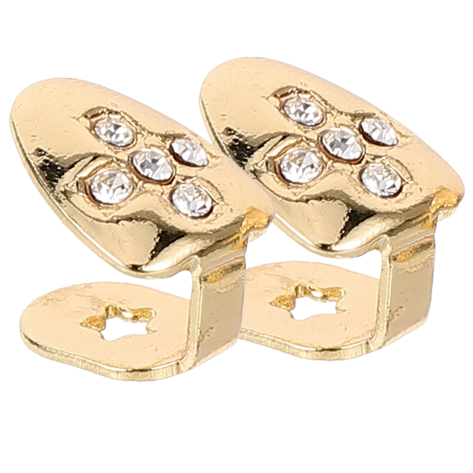 MLINS 2pcs Metal Teeth Grills Mouth Teeth Grill Caps Rappers Teeth ...